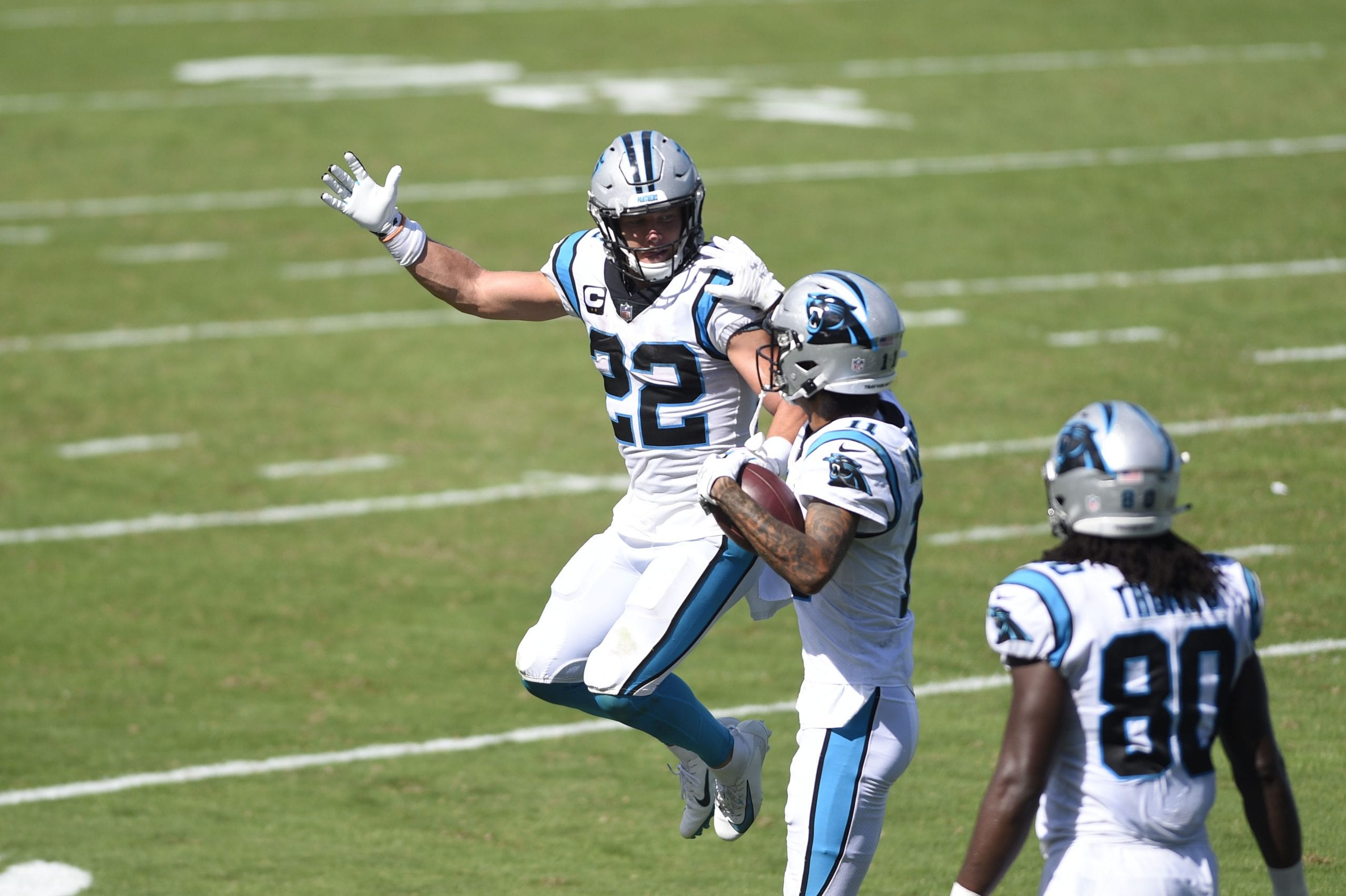 Panthers new WR Robby Anderson has funny exchange with teammate over ...